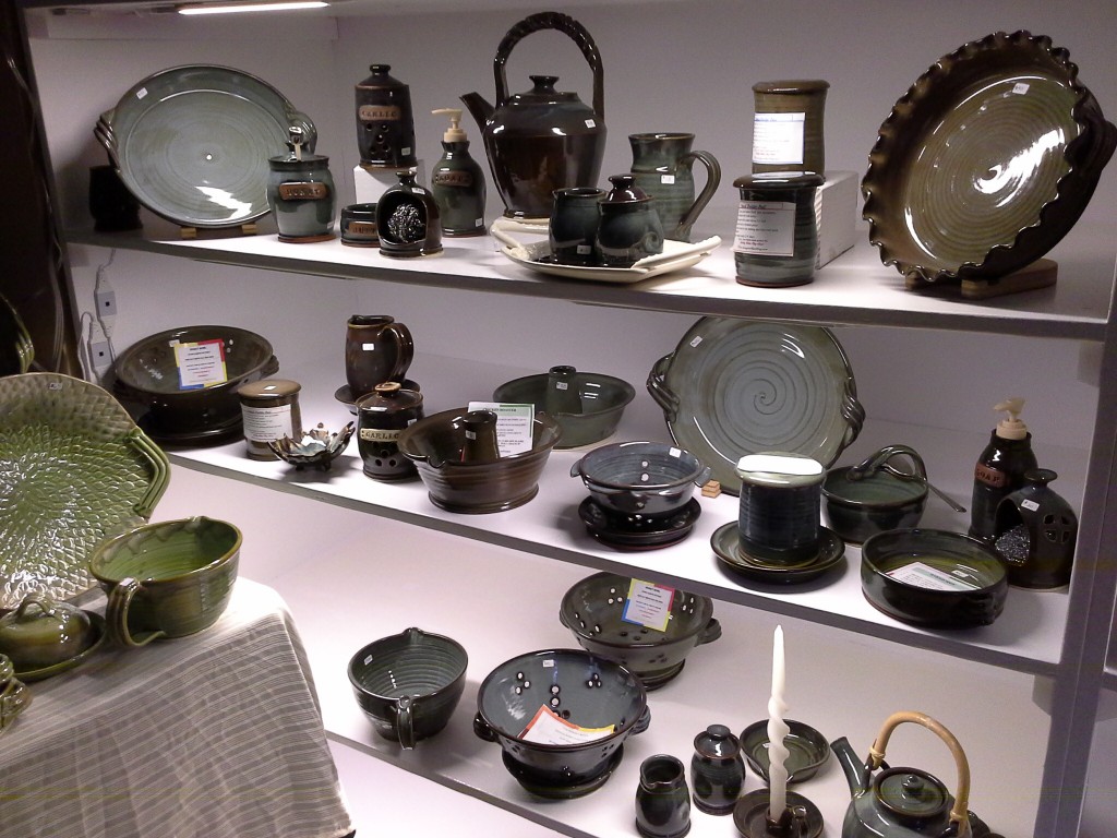 Doing Earth Blue in Gallery | Doing Earth Pottery By Shelley White